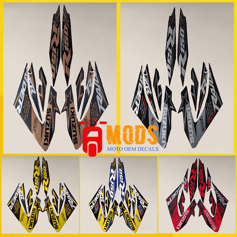 SUZUKI RAIDER 150 Reborn/Reloaded 2018 ROYAL EDITION Stock Decal ...