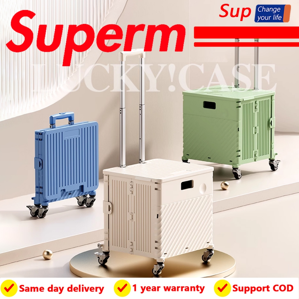 Portable folding shopping cart outdoor camping carts shopping cart ...