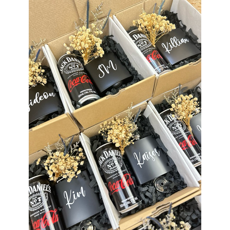 Groom/Groomsmen Gift Set Personalized Flask | Shopee Philippines