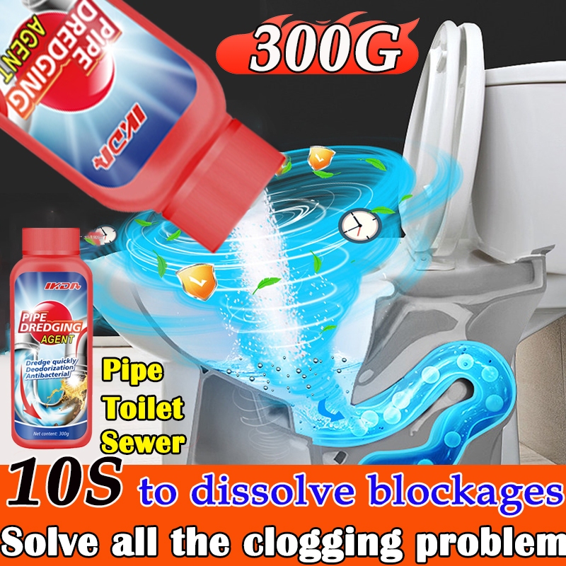 Pipe Dredging Agent Dissolve blockage Toilet Sink Unclog Cleaner ...
