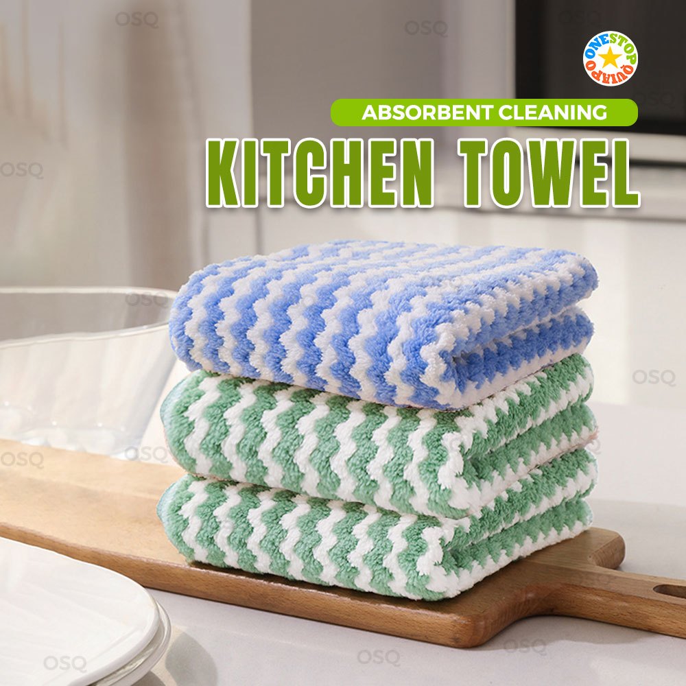 OSQ 1pc New High-efficient Super Absorbent Microfiber Kitchen Dish ...