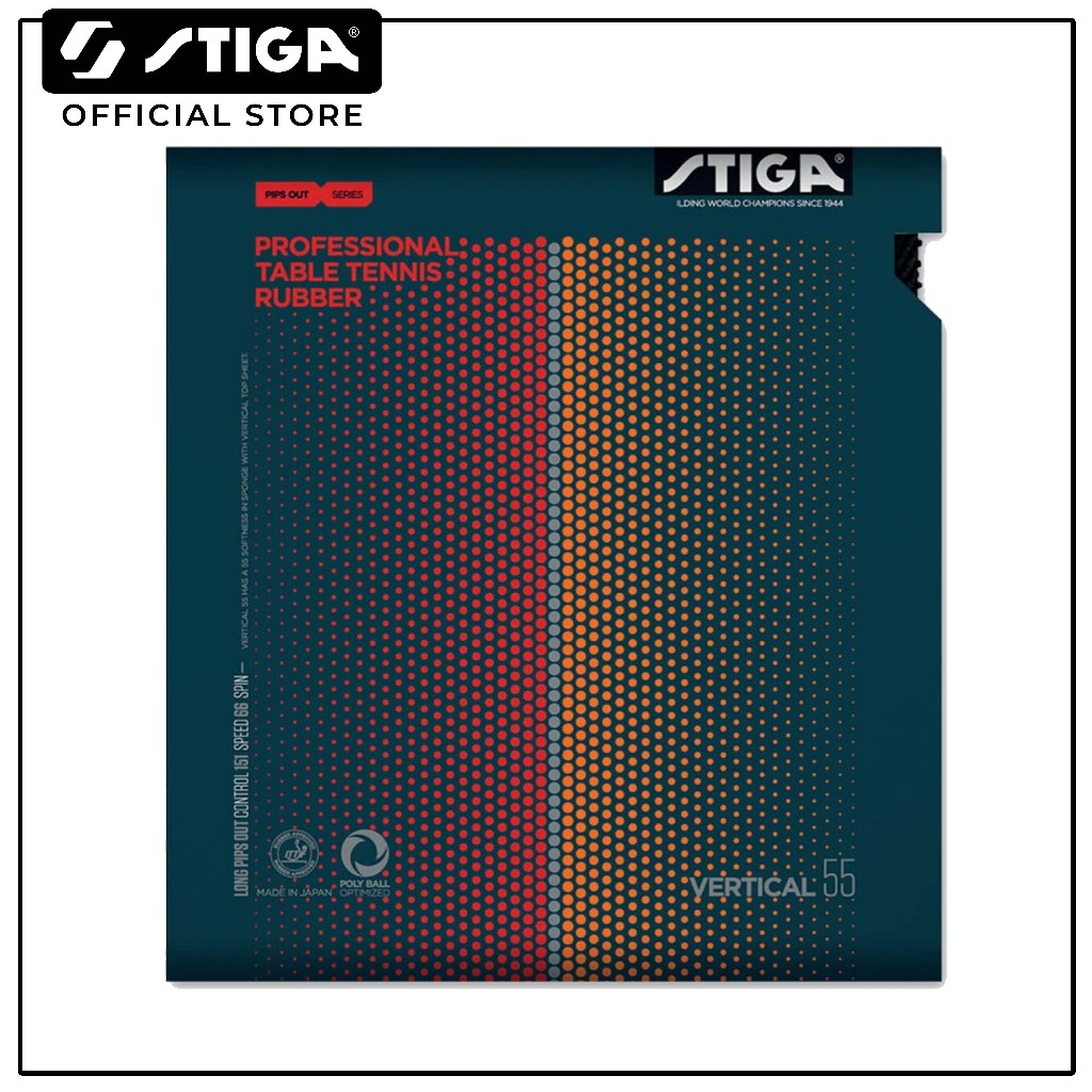 STIGA Vertical 55 Long Pimples Table Tennis Rubber | Shopee Philippines