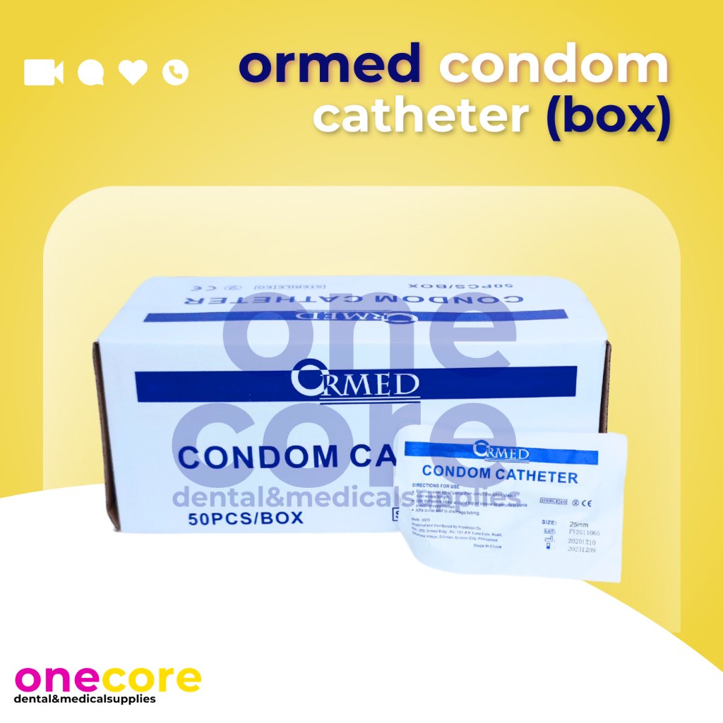 Ormed Male Catheter I Condom Catheter Sold Per Box (50's) | Shopee ...