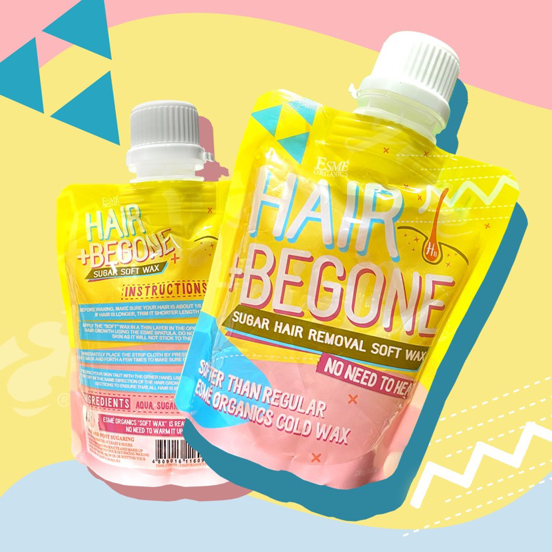 230g Hair Begone Soft Wax Pouch (SPILL-PROOF) sugar hair removal ...