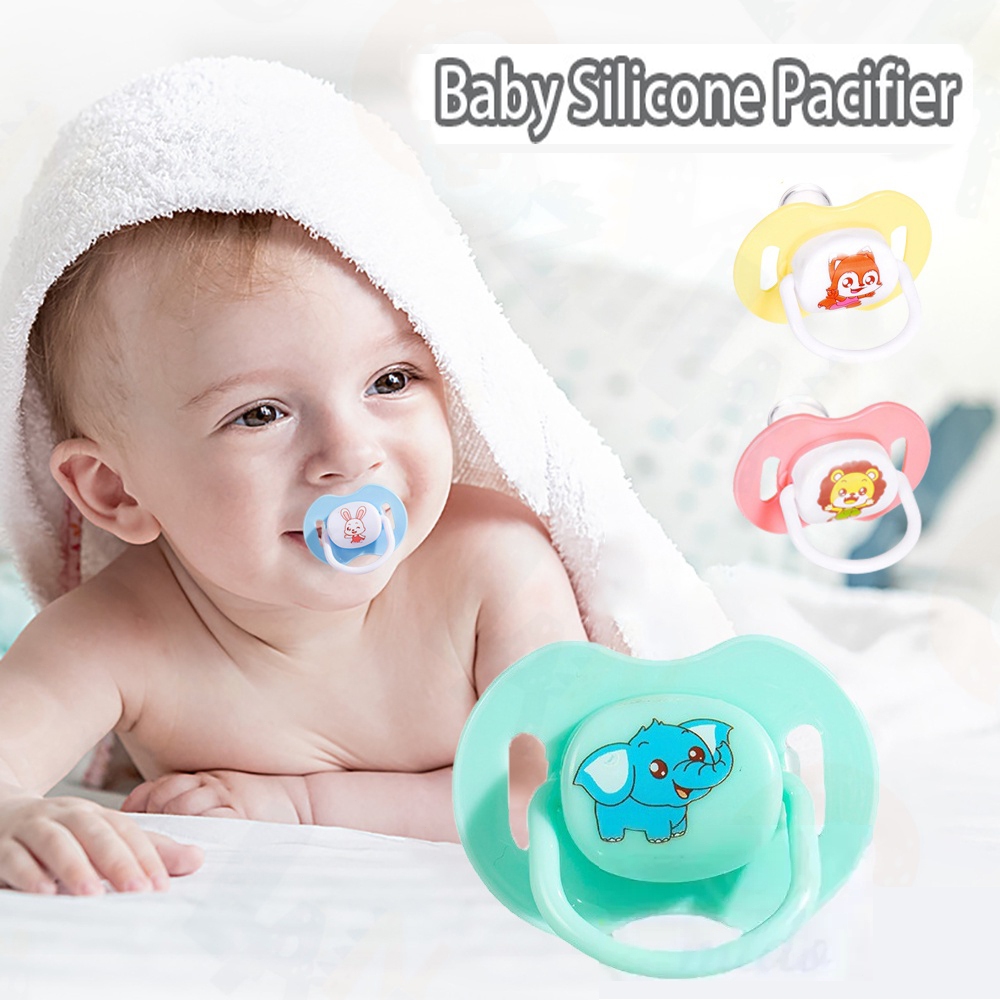 Happily Babies Baby Soothing Pacifier Ultra Soft Nipple Pacifier Round ...