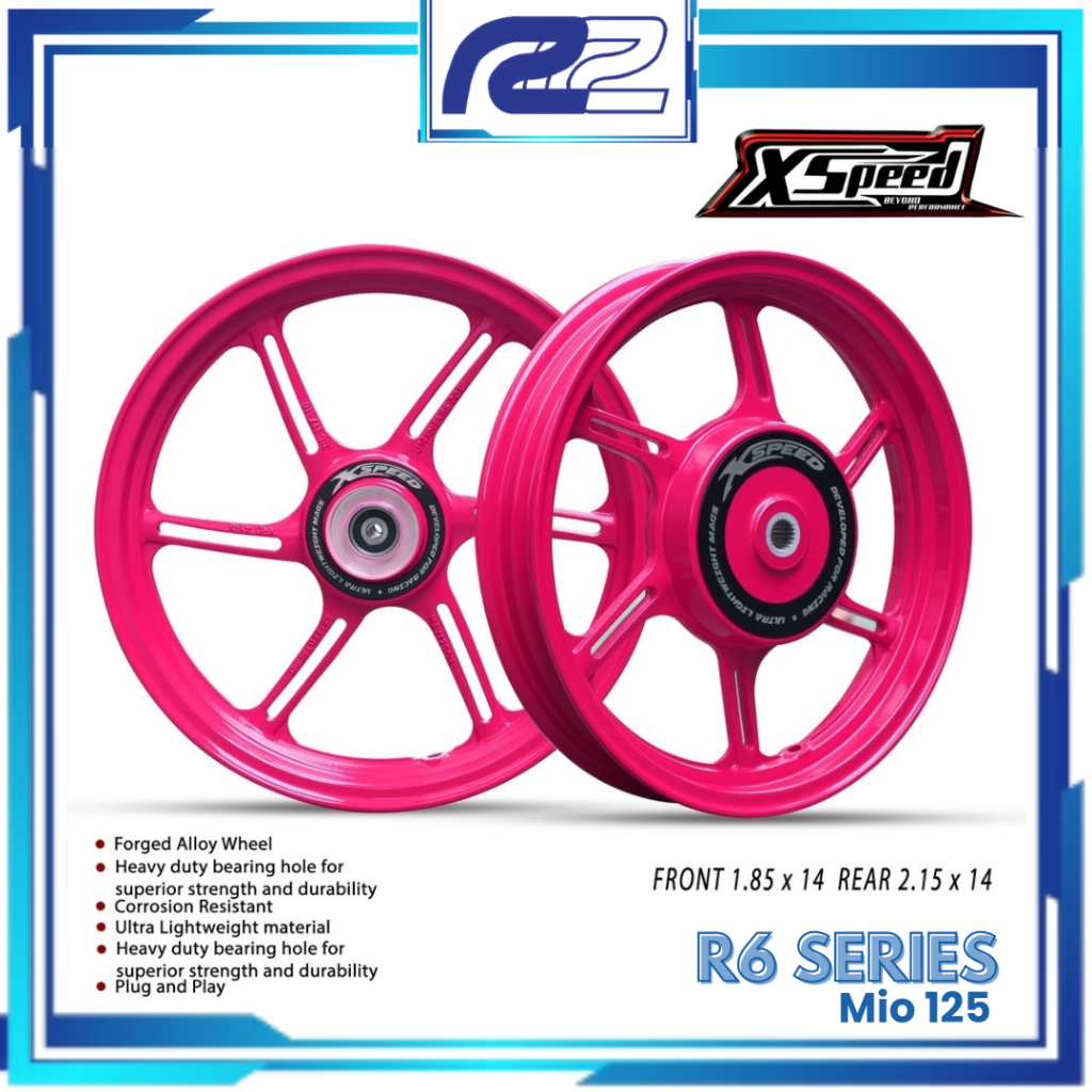 XSPEED Mags R6 for Mio i 125 / M3 / Soul i 125 Ultra Lightweight Mags 6 ...