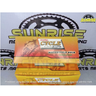 IMARFLEX CK BRAND BULB WINKER 12V (4125)/(WEDGE) YELLOW FOR COMMON ...