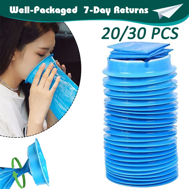 30 Pack Disposable Vomit Bags Medical Grade Emesis Bags Nausea Bags for ...
