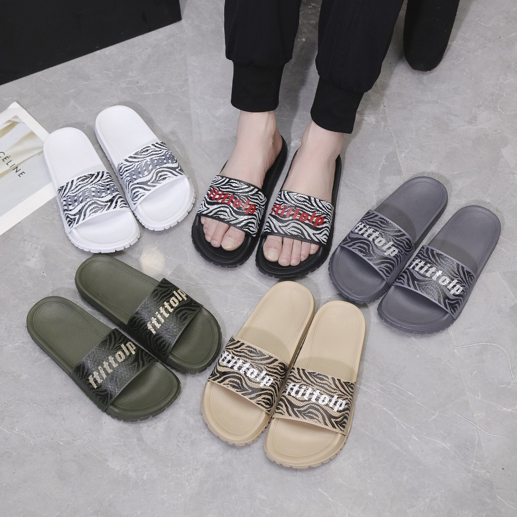 Fashion Summer slippers Bathroom Non-slip Beach Slippers Men and Women ...