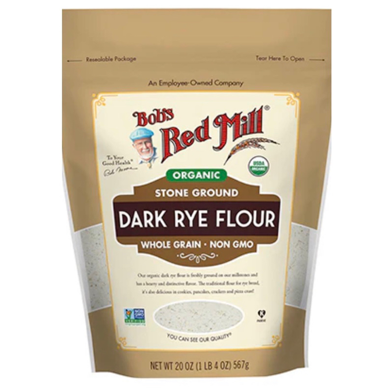 Bob's Red Mill Organic Stone Ground Dark Rye Flour 567g | Shopee ...