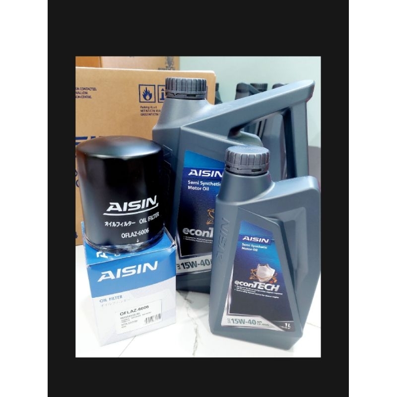OIL ENGINE AISIN 15W40 6LITERS WITH FILTER C306 AISIN L300 /4D55 ...