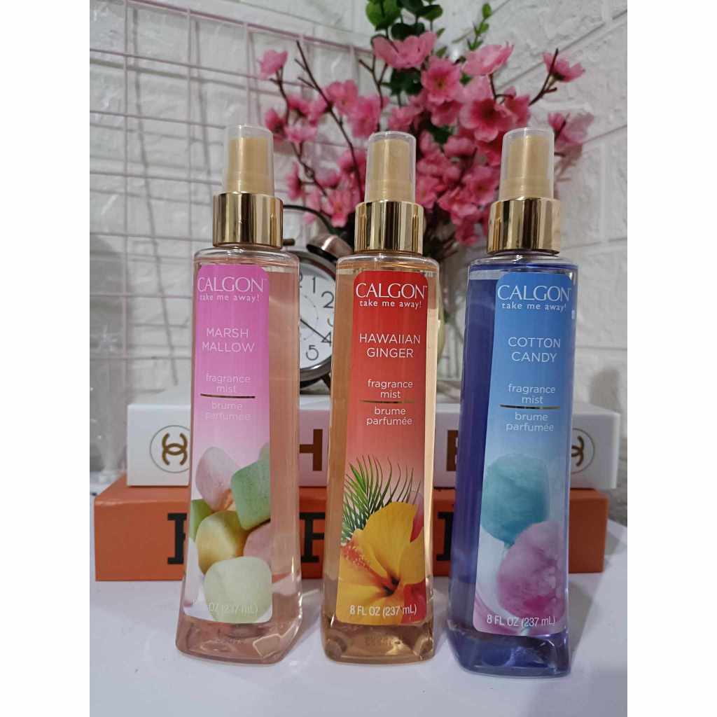 Original Calgon Fragrance Mist Hawaiian Ginger Marshmallow Cotton Candy ...