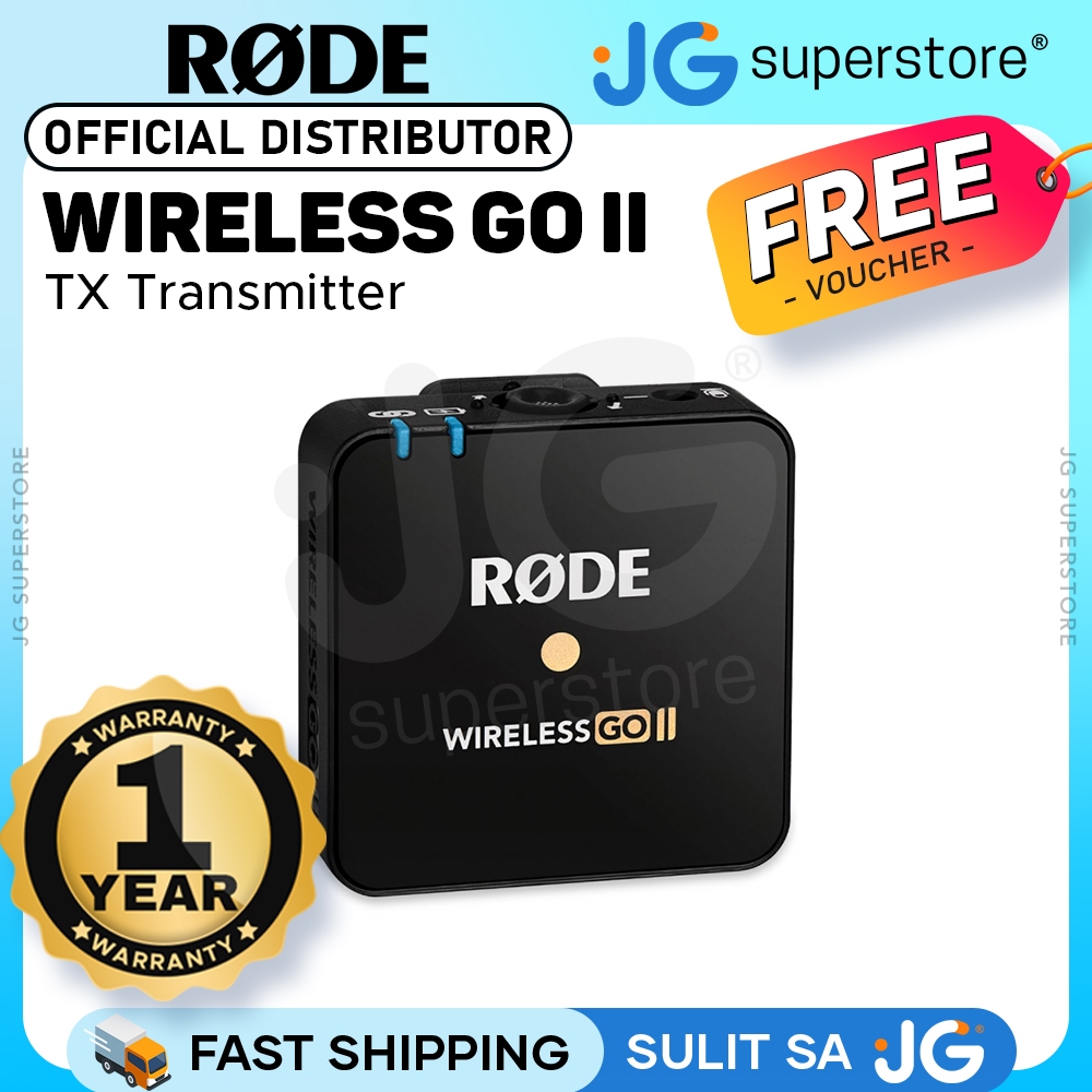 RODE Wireless Go II Omnidirectional Microphone (TX Transmitter) w/ 200m ...