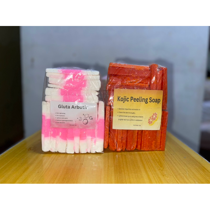 Gluta Arbutin Soap+ Kojic peeling soap Bundle 2kls. | Shopee Philippines