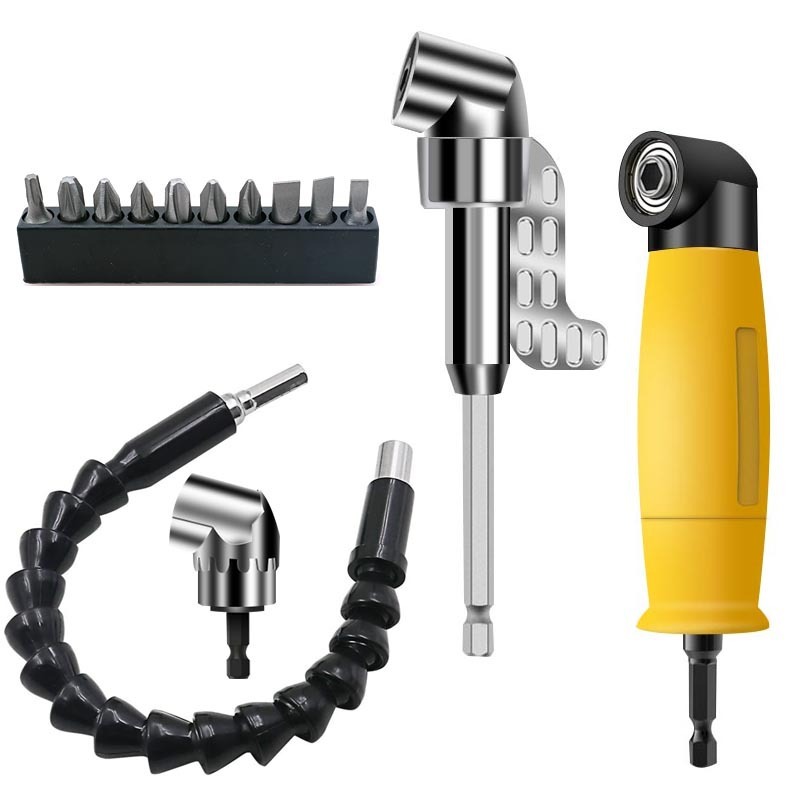 105° Corner Screw Batch Head Right Angle Screw Driver Tool Socket 1/4 ...