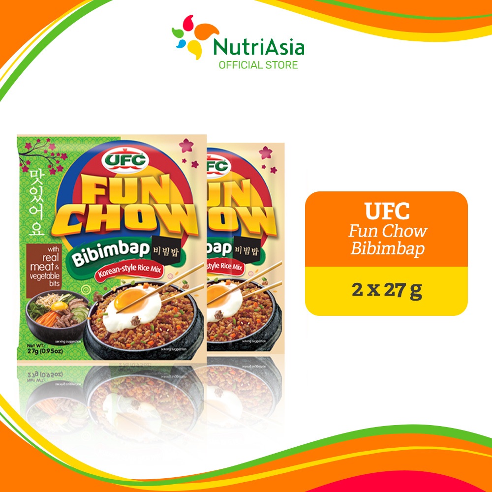 UFC Fun Chow Korean-Style Rice Mix Bibimbap 27g Bundle of 2 | Shopee ...