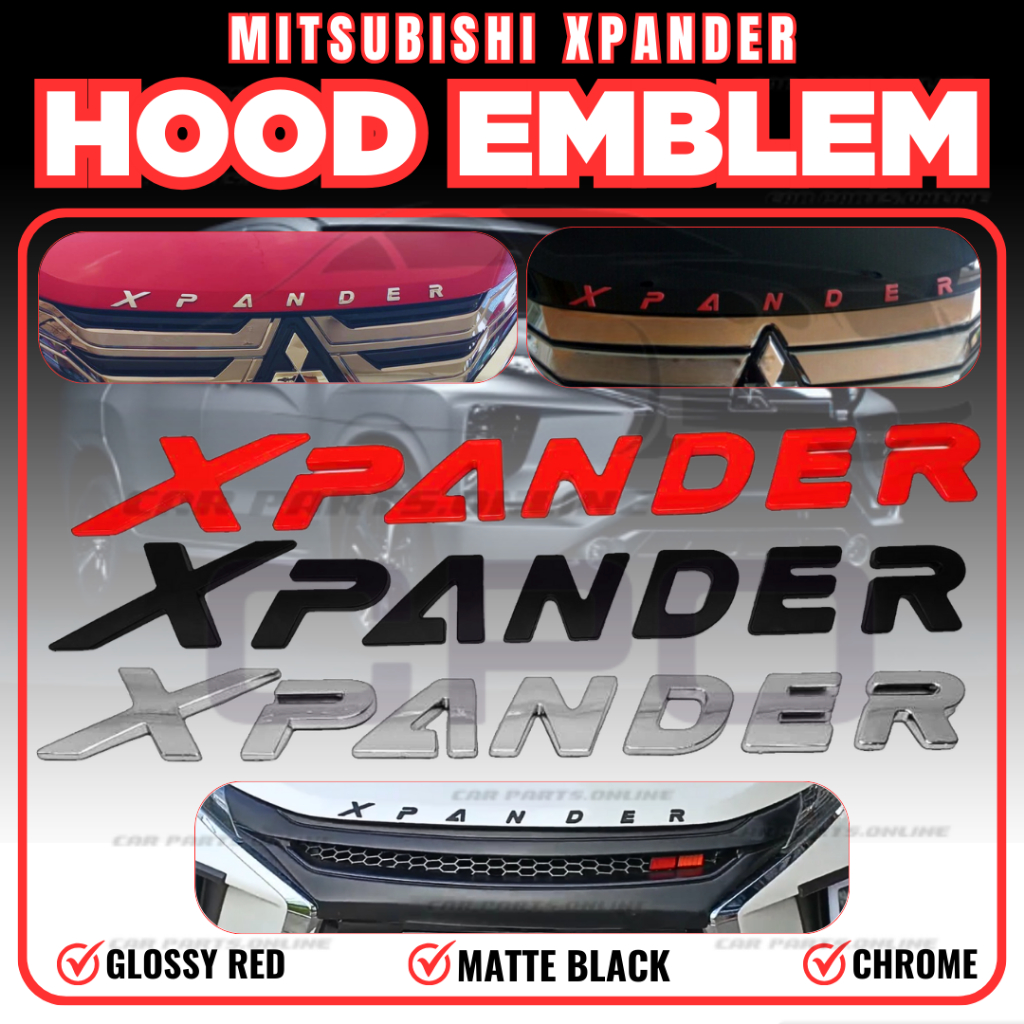 CPO ABS XPANDER Letters Car Auto Front Hood Emblem Badge Sticker Logo ...