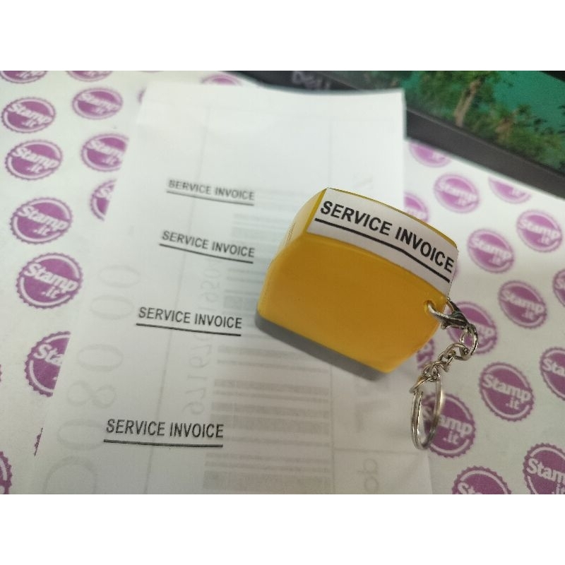 Pre-Layout Service Invoice Stamp with Strikethrough JL Maxi 13mm x 33mm ...