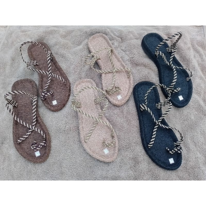 RAYEN native style sandals for women X with finger stripe strap ...