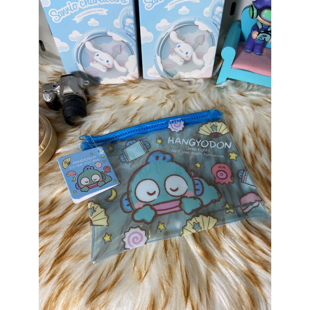 Authentic Sanrio Hangyodon Clear Plastic Pouch | Shopee Philippines
