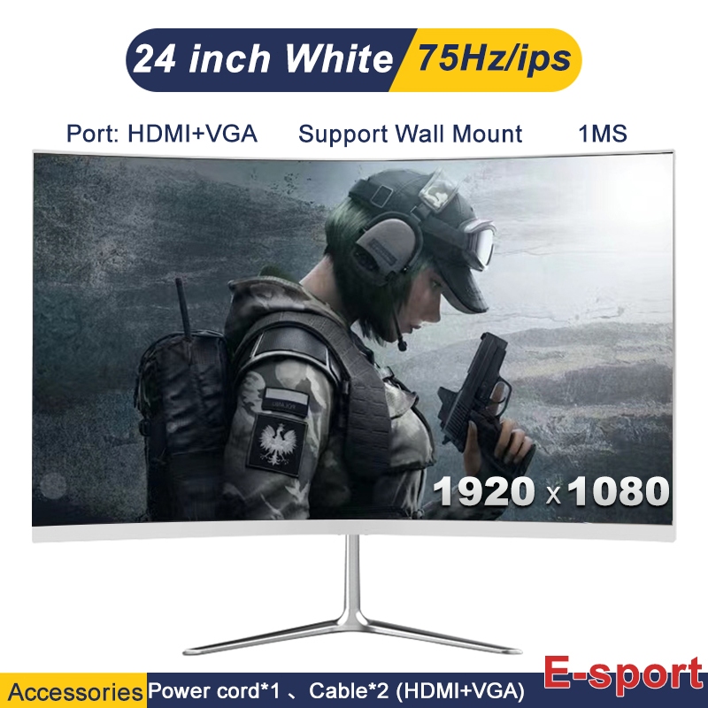 EXPOSE Gaming Monitor IPS 1K/2K/4K Curved 75HZ/165HZ Monitor(27"/24") | Shopee Philippines