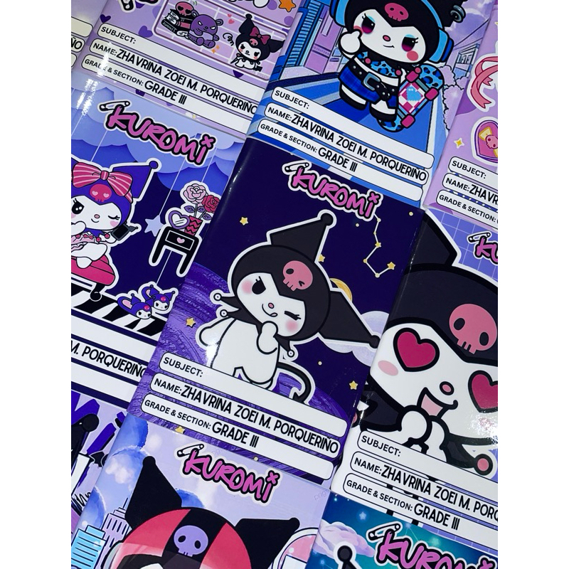 CUSTOMIZED NOTEBOOK KUROMI (2PCS) FOR ADDITIONAL ONLY | Shopee Philippines