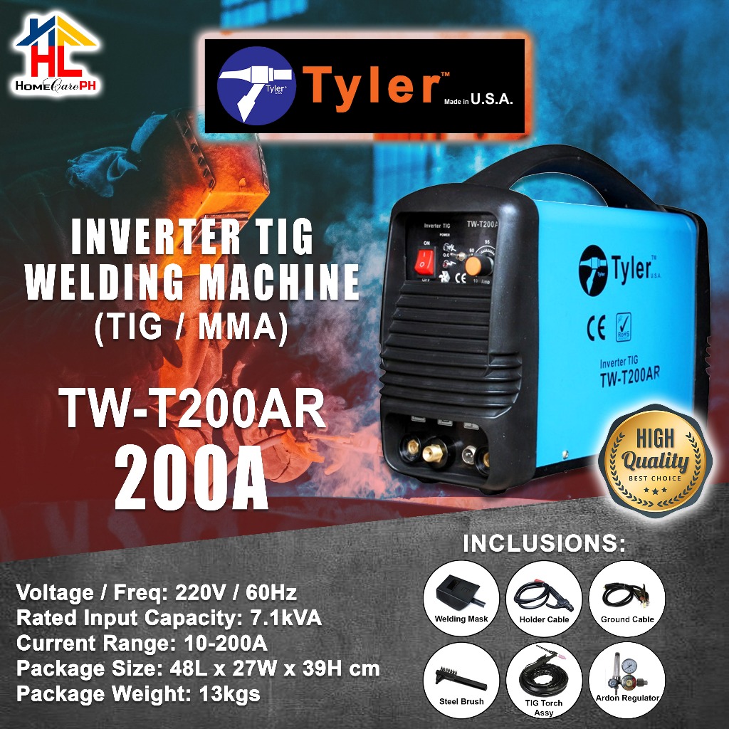 Tyler TW-T200AR Inverter TIG Welding Machine 200A | Shopee Philippines