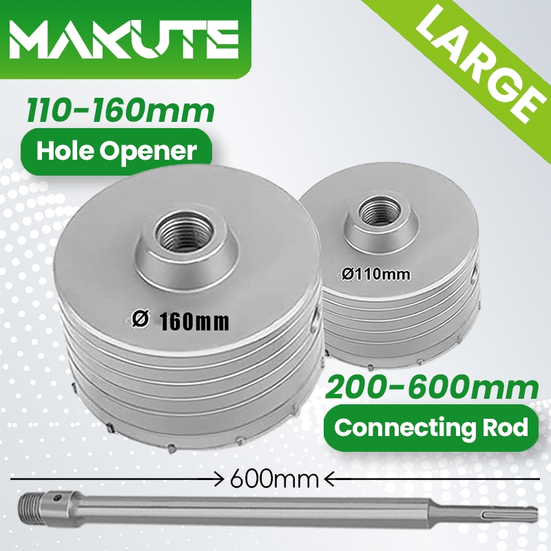 Concrete Hole Saw, Various Sizes 30 - 160 MM, Arbor SDS Plus and MAX ...
