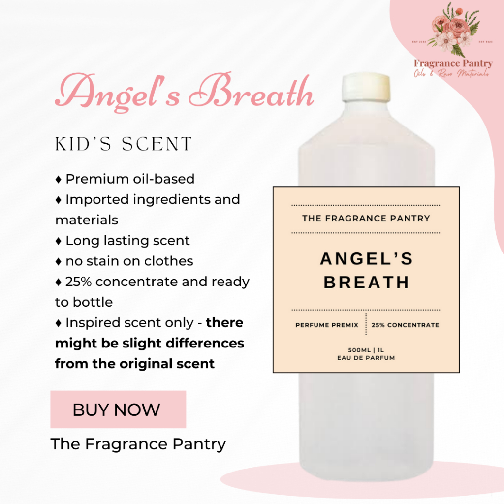 Angel's Breath Perfume Pre-Mix 500ml & 1L [25% Concentrate] Ready to ...
