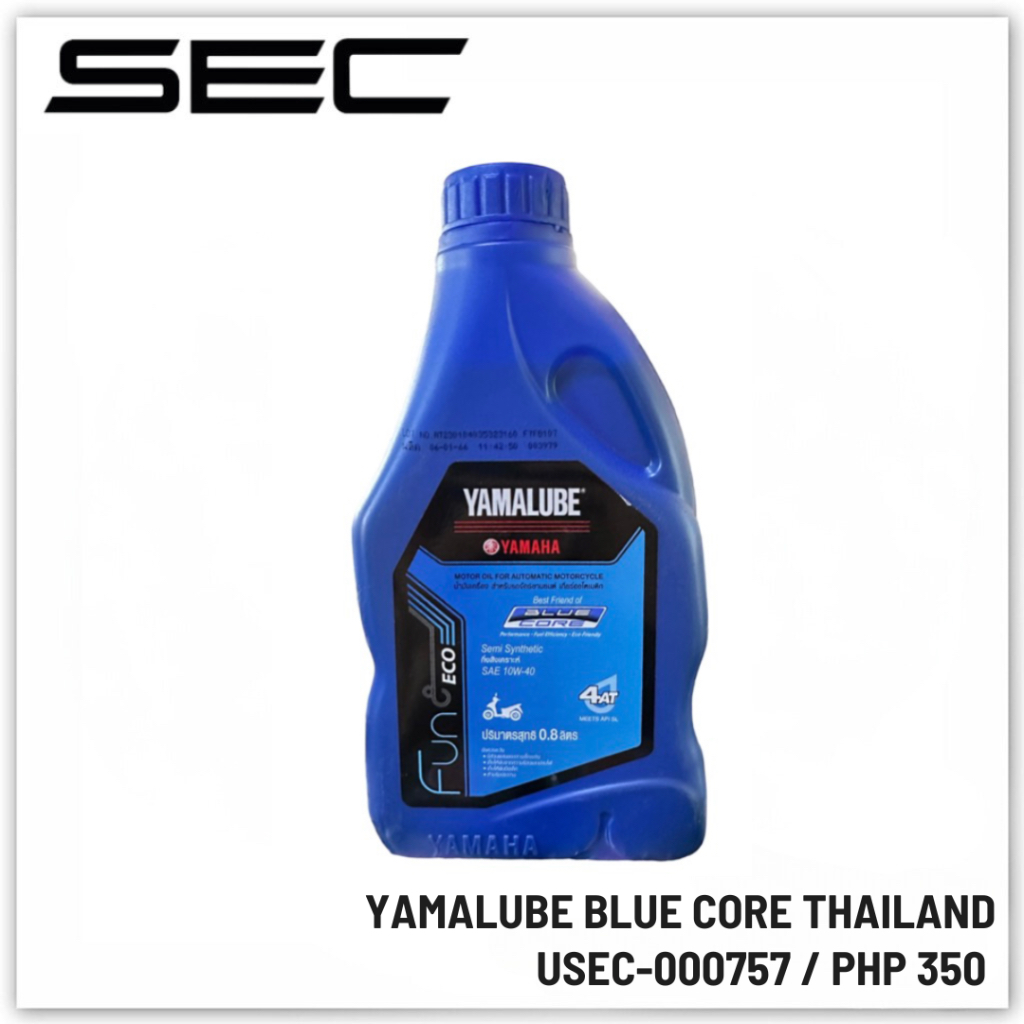 YAMALUBE BLUE CORE ECO Oil 4T SAE 10W-40 (Semi Synthetic) 800ml Made in ...