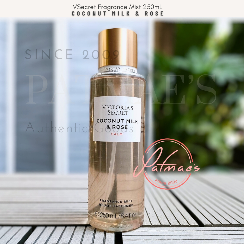 Victoria's Secret Fragrance Mist Coconut Milk and Rose CALM 250mL (sold ...