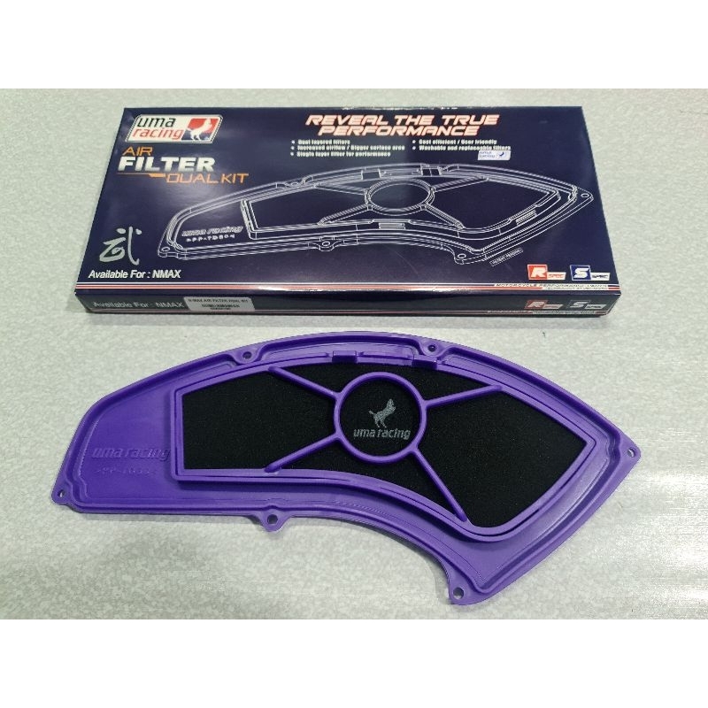 UMA RACING HI FLOW / WASHABLE AIR FILTER ELEMENT FOR YAMAHA NMAX V1 155 ...