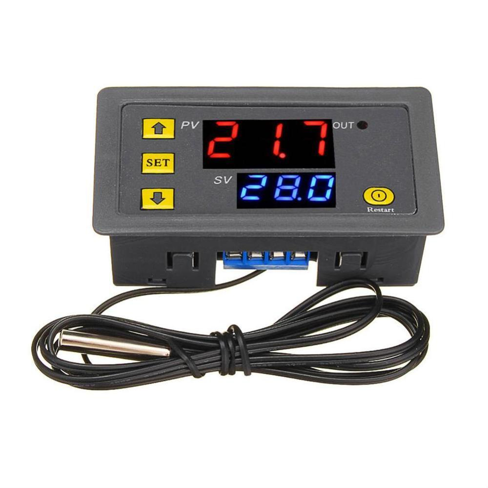 Digital Temperature Controller LED Display Thermostat With Heating ...