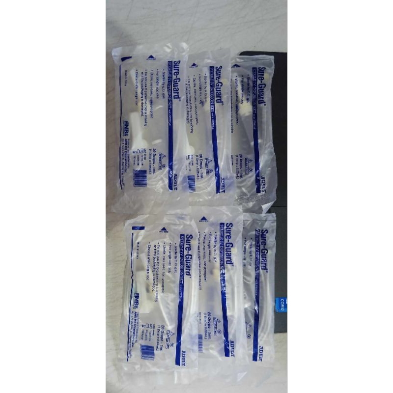 IV INFUSION SET WITH NEEDLE STERILE(SUREGUARD) PER PC. | Shopee Philippines