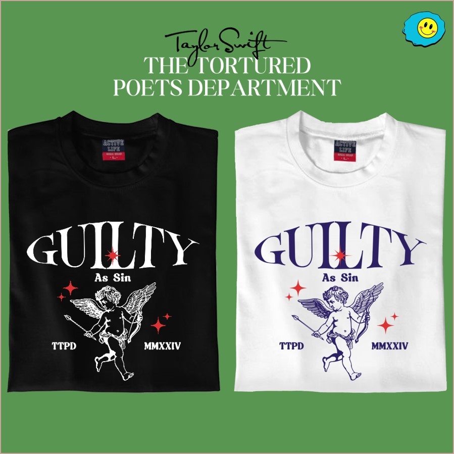 Taylor Swift TTPD Guilty As Sin Shirt Minimalist Aesthetic Inspired 100 ...