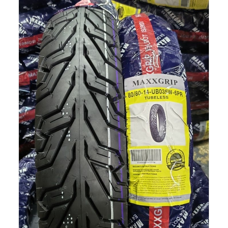 MAXXGRIP UB035W TIRE TUBELESS 80/80/14 90/80/14 100/80/14 110/70/13 130 ...