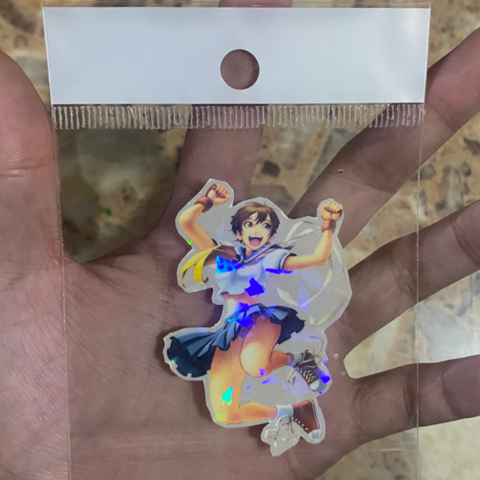 sticker sakura kasugano street fighter decals waterproof stickers decal ...