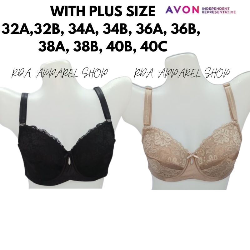 AVON MARINELLA FULL CUP LACE BRA WITH SIZE 40B&40C | Shopee Philippines