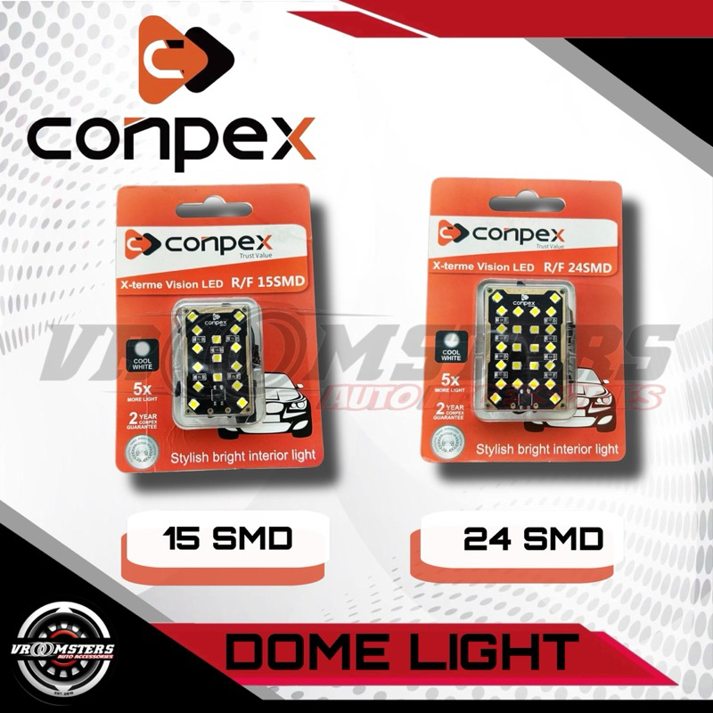 Conpex Universal Interior Map Light LED Dome Light #Vroomsters | Shopee ...