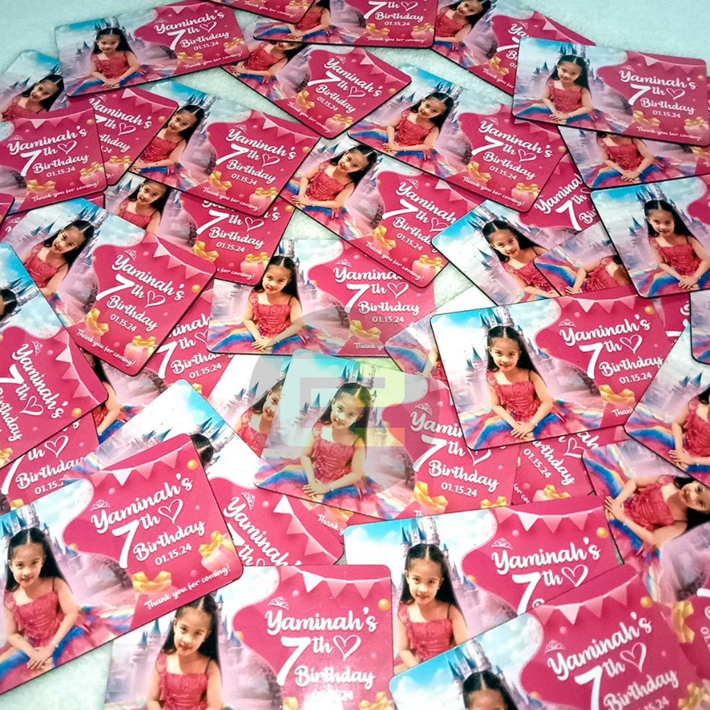 Princess Themed Glossy Ref Magnet ATM Size Souvenir Giveaways for ...