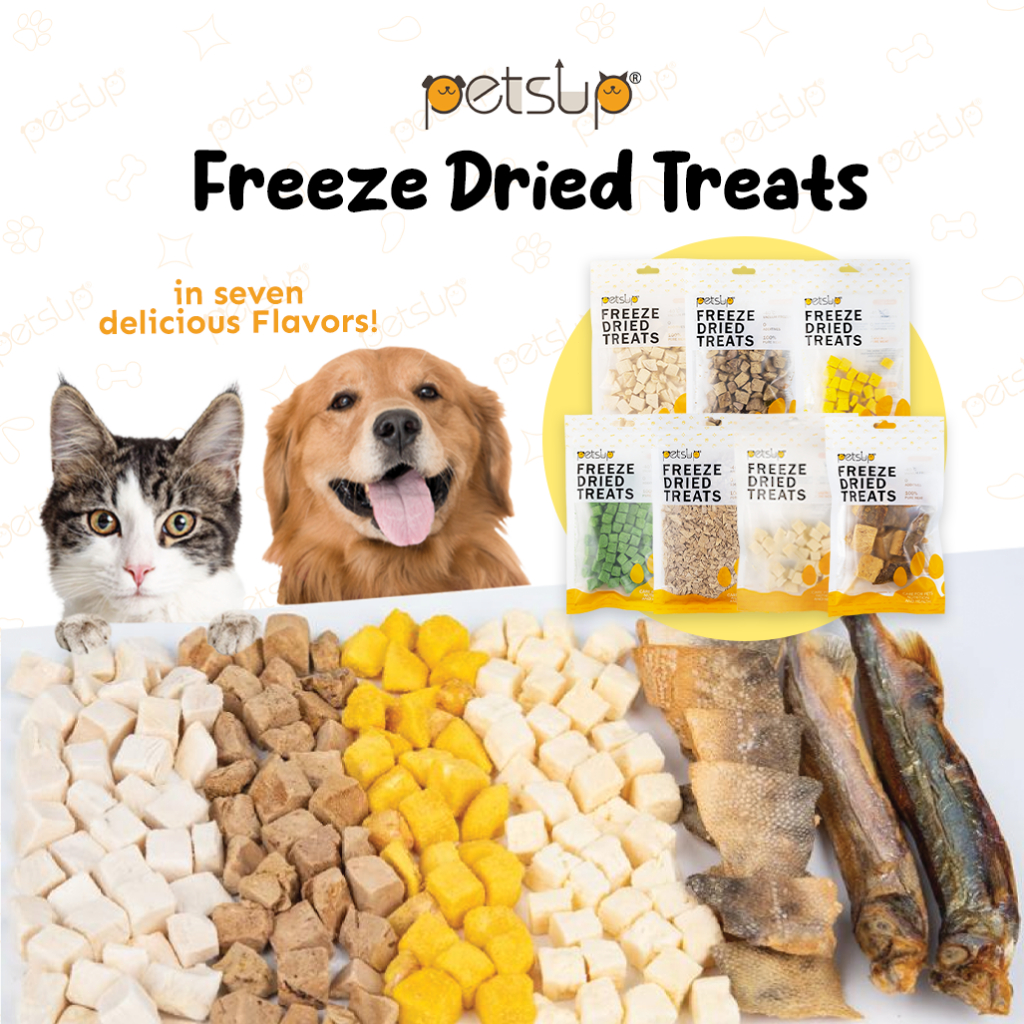 Petsup Freeze Dried Treats Natural Chicken Salmon Egg Yolk Nutritious ...