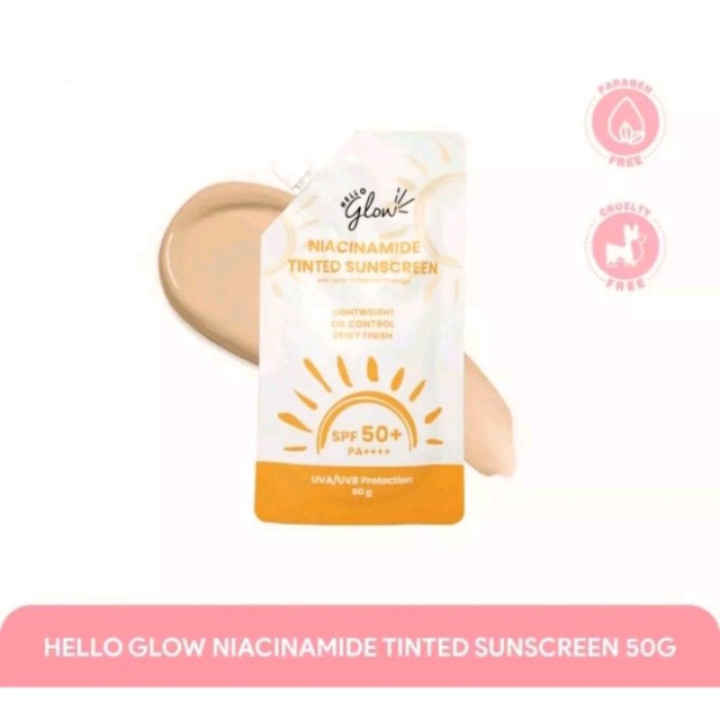 Hello Glow Niacinamide Tintend Sunscreen | Shopee Philippines