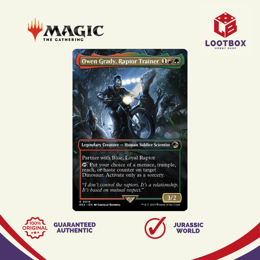 Magic the Gathering: Owen Grady, Raptor Trainer (Rare) - Universes ...