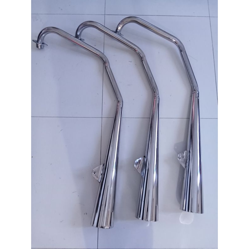YTX 125 Yamaha Chicken Pipe/ Stainless | Shopee Philippines