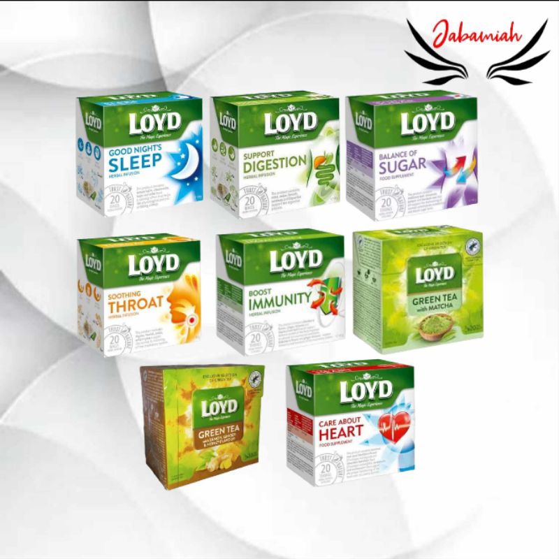 Loyd Herbal Infusion Tea 20 Tea Bags in 7 variants | Shopee Philippines