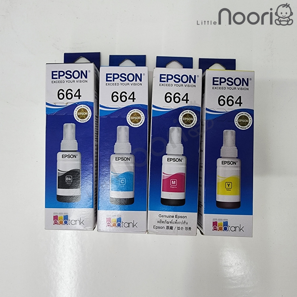 Epson Ink 664 Bottle Refill 70ml Black Cyan Magenta Yellow | Shopee ...