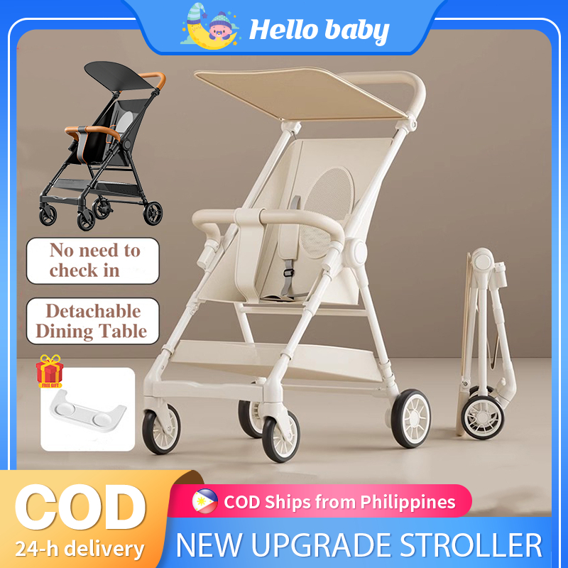 Adjustable Sunshade Baby Stroller Foldable Stroller For Kid Boarding ...