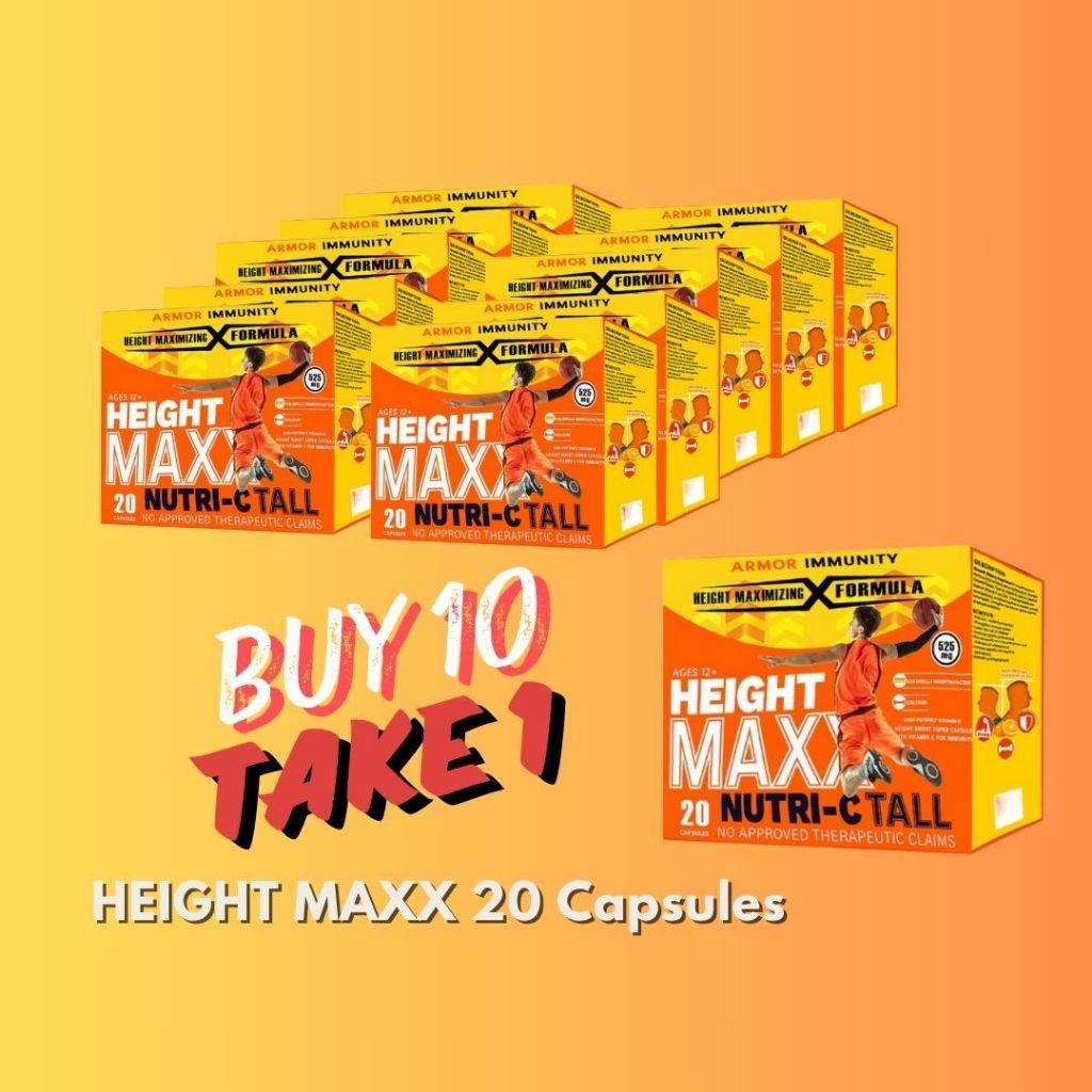 Buy 10 Take 1 Height Maxx Nutri-C Tall Height Enhancer 20 Capsules per ...