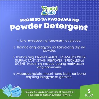 Premium Powder Detergent DIY Kit 5 Kilo Laundry Care Detergents with ...