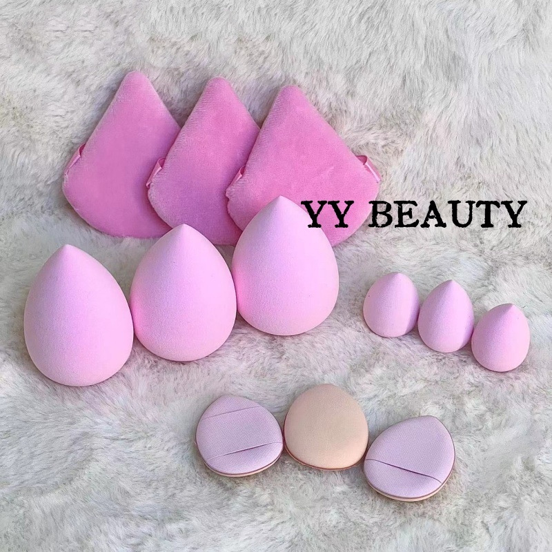 Makeup Puff Super Soft Cosmetic Triangle Powder Sponge Wet/Dry Use ...